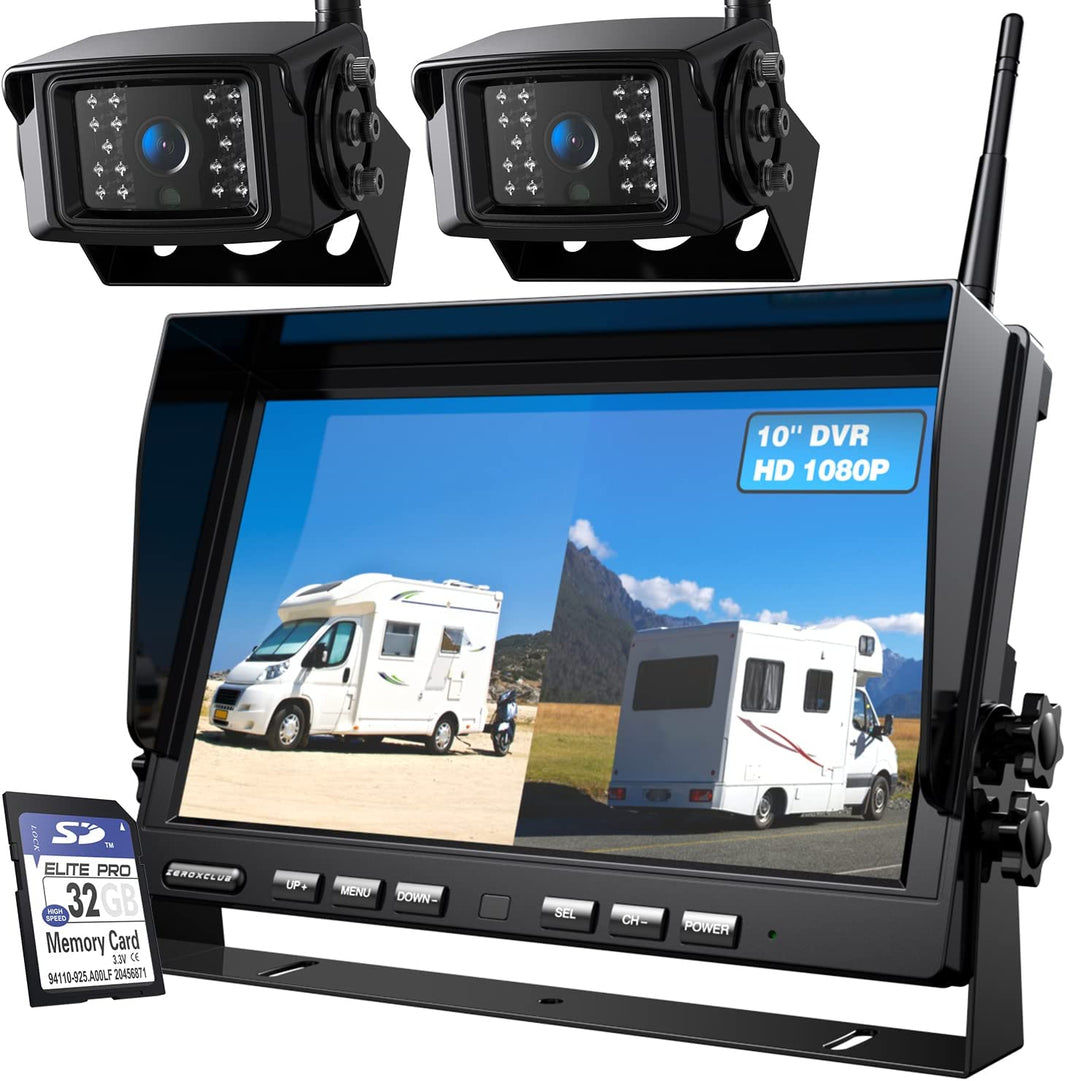ZEROXCLUB Wireless Backup Camera Kit for Van RV Truck Trailer